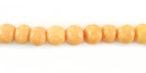 Limestone coral round 5mm Pastel orange - Beads and Pieces